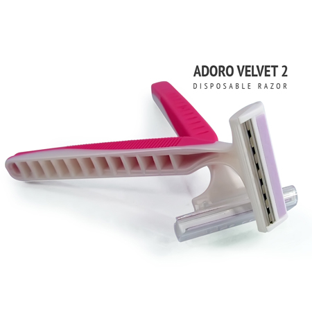 ADORO VELVET 2 WOMEN'S DISPOSABLE SHAVING RAZOR - Swiss Razors